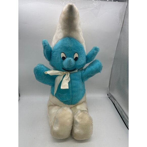 Toys | 198s Vintage 27 Smurfs Plush Stuffed Animal No Tag | Poshmark